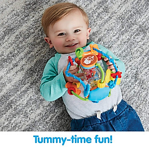 Kidoozie Little Hands Activity Ball, Perfect for Teething, Develops Hand-Eye Coordination, Emits Soothing Sounds, for Children 6-18 Months +, Multicolor