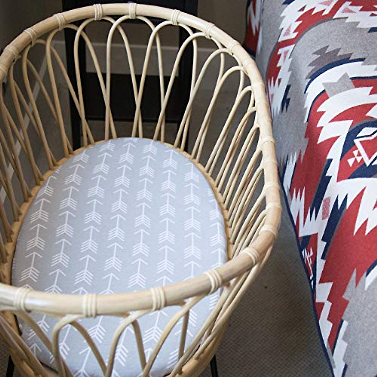 Bassinet Sheets for Baby Girl & Baby Boy | Nursery Bedding Mattress Cover & Changing Pad Cover | Universal Size Fitted Sheet for Bassinet for Baby & Mattress Pad | Ultra-Soft Cotton Fabric 2-Pack Set