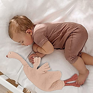 Lulu moon Muslin Loveys for Babies - Baby Security Blanket for Unisex - Goose Lovie - 25"x 11" Princess
