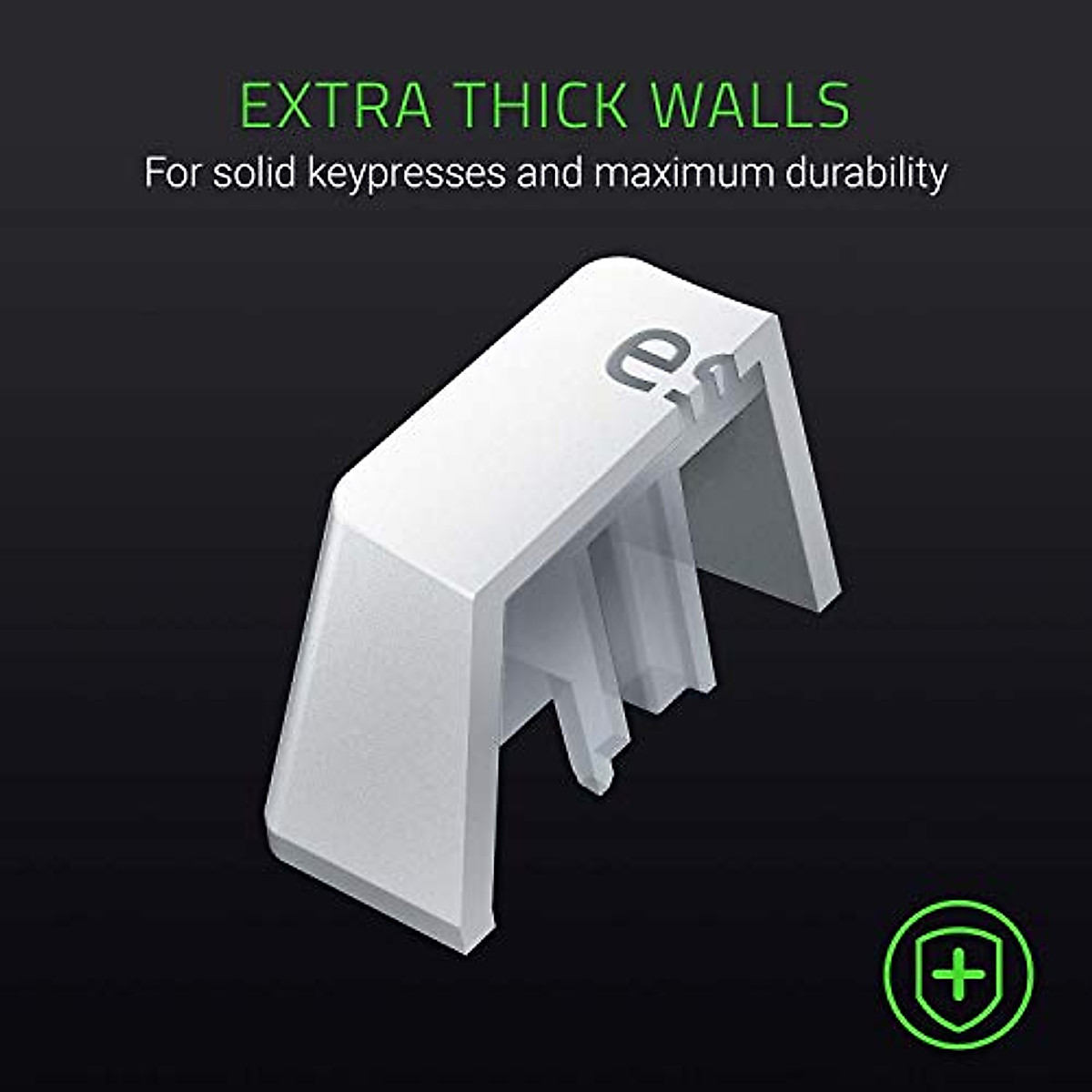Razer Doubleshot PBT Keycap Upgrade Set for Mechanical & Optical Keyboards: Compatible with Standard 104/105 US and UK layouts - Mercury White