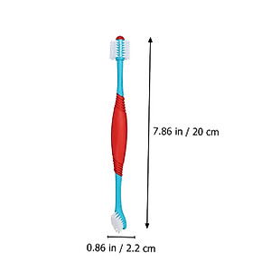 SUPVOX 4pcs Pet Toothbrush Dog Oral Care Tool Dog Toothbrushes Cat Dental Care Toy Puppy Dog Tooth Brushing Dog Teeth Cleaning Pet Teeth Cleaning Tool Plastic Handheld Cleaning Supplies