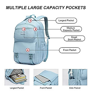 SUN EIGHT Backpack for Kids,Backpacks for School Light Backpack Suitable for Over 6 years old(Blue)