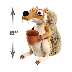 Just Play The Ice Age Adventures of Buck Wild Goin’ Nuts Scrat Feature Plush with Motion and Chirping Sound Effects, Kids Toys for Ages 3 Up, Amazon Exclusive