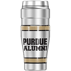 THERMOS Purdue University Alumni STAINLESS KING Stainless Steel Travel Tumbler, Vacuum insulated & Double Wall, 16oz