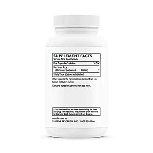 Thorne Choleast-900-900mg Red Yeast Rice Extract - Gluten-Free Supplement Supports Healthy Cholesterol Levels Already in a Normal Range, Heart & Blood Pressure - 120 Capsules