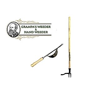 Grampa's Weeder + Grampa's Hand Weeder - Bundle The Original Stand Up Weed Puller & Grampa's Hand Weeder Tool for The Easiest & Most Effective Weed Removal Duos