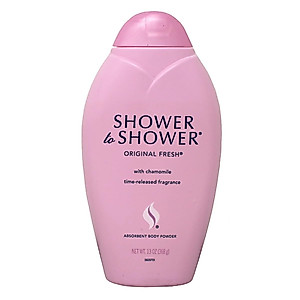 Shower to Shower, Absorbent Body Powder Original Fresh, 13 oz