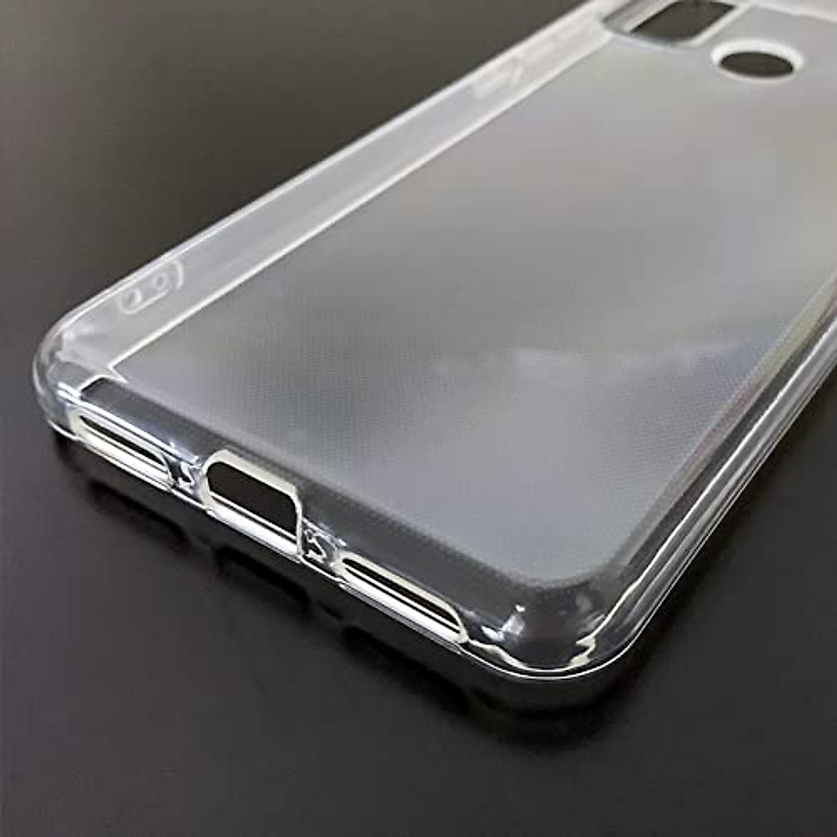 Ytaland for TCL 30XL Case, with 2 x Tempered Glass Screen Protector. Crystal Clear Silicone Shockproof TPU Bumper Protective Phone Case Cover