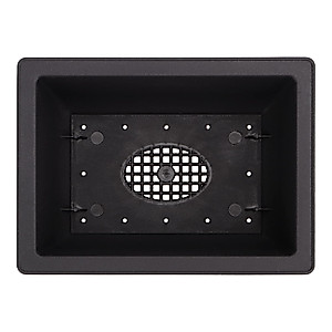 MOUYAT 15 PCS 8.9 Inch Bonsai Training Pots, Rectangular Plastic Bonsai Tree Growing Large Planter Pot for Plants, Garden, Yard, Office, Balcony, Home Decoration