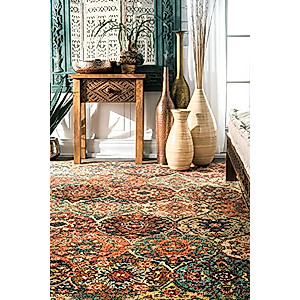 nuLOOM Gladis Trellis Area Rug, 5' x 7' 5", Rust