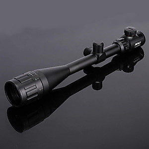 Pinty 6-24x50 AO Rifle Scope Rangefinder Illuminated Optics with Free Mount