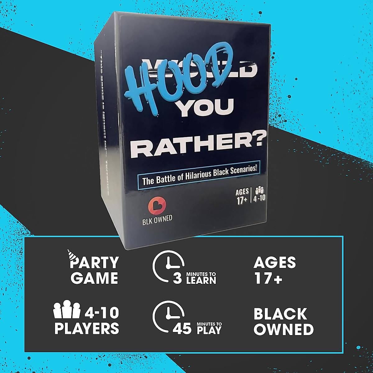 Doin' The Most - Hood You Rather: Urban Black Culture Party. Games for Adults with an Unforgettable Hood Spin on Fun Card Game for Game Night. 200 Mind-Blowing Cards. Ages 17+