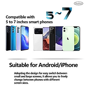 VR Headset Virtual Reality Glasses Compatible with iPhone/Android New Goggles for 3D VR Movies Universal VR Gear Compatible 5-7 Inch Soft Comfortable Adjustable Distance Eye Protection