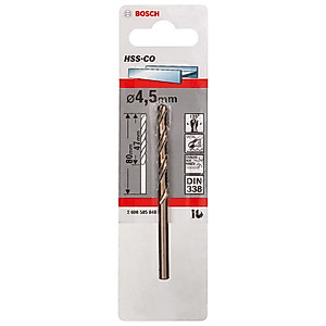 Bosch 2608585849 Metal Drill Bit Hss-Co 4, 5mmx47mmx3.15In