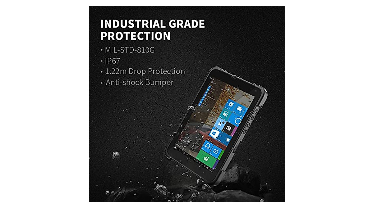 ThinKol 8" Industrial Rugged Tablet for Enterprise Mobile Field Work ...