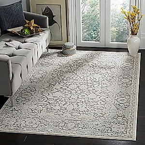 SAFAVIEH Reflection Collection 8' x 10' Beige/Cream RFT667A Vintage Distressed Area Rug
