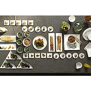 WASARA DM-015R Platters, White, 9.6 inches (24.6 cm), 6 Pieces