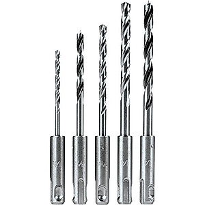 Makita B-59243 5 Pc. Assorted SDS-Plus Drill Bit Set, Metal, Wood