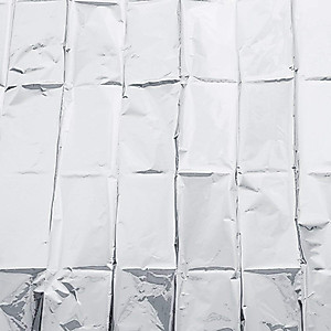 6 Pack High Silver Reflective Mylar Film, Garden Greenhouse Covering Foil Sheets Effectively Increase Plants Growth
