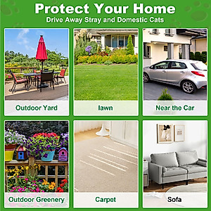 12 Pack Cat and Dog Repellent Balls - Natural Peppermint Oil Cat Deterrent for Indoor/Outdoor Use, Keeps Stray Cats Digging Dogs Away from Yard, Lawn, Garden, and Furniture - Safe for Pets and Family