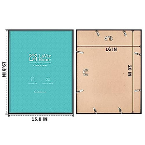 LaVie Home 16x20 Picture Frame Gold Aluminum, Classical and Fashionable 16x20 Frame for Wall Mounting Displaying, Perfect for Home Decor, Office Decor