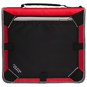 Five Star Zipper Binder, 2 Inch 3 Ring Binder, Expansion Panel, Durable, Color Selected For You, 1 Count (29052)