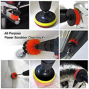 22 Pcs Car Cleaning Tools Kit, Car Detailing Brush Set, Auto Detailing Drill Brush Set, Car Detailing Kit with Carry Bag for Cleaning Automobile Interior, Exterior, Wheels, Dashboard, Leather, Wiper