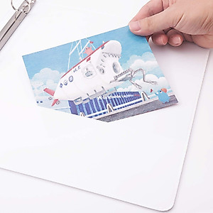 COMIX Sturdy 3 Ring Binder 0.5 inch with Clear View Cover, 1/2" Round Ring View Binder, PVC-Free, 100 Sheets Capacity of US Letter Size Paper, Office ＆ School Supplies, 12 Pack (White)