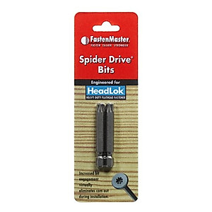 FastenMaster FMSPIDER3-2PK HeadLOK Spider Driver Bit, 2 Inches, 2-Pack
