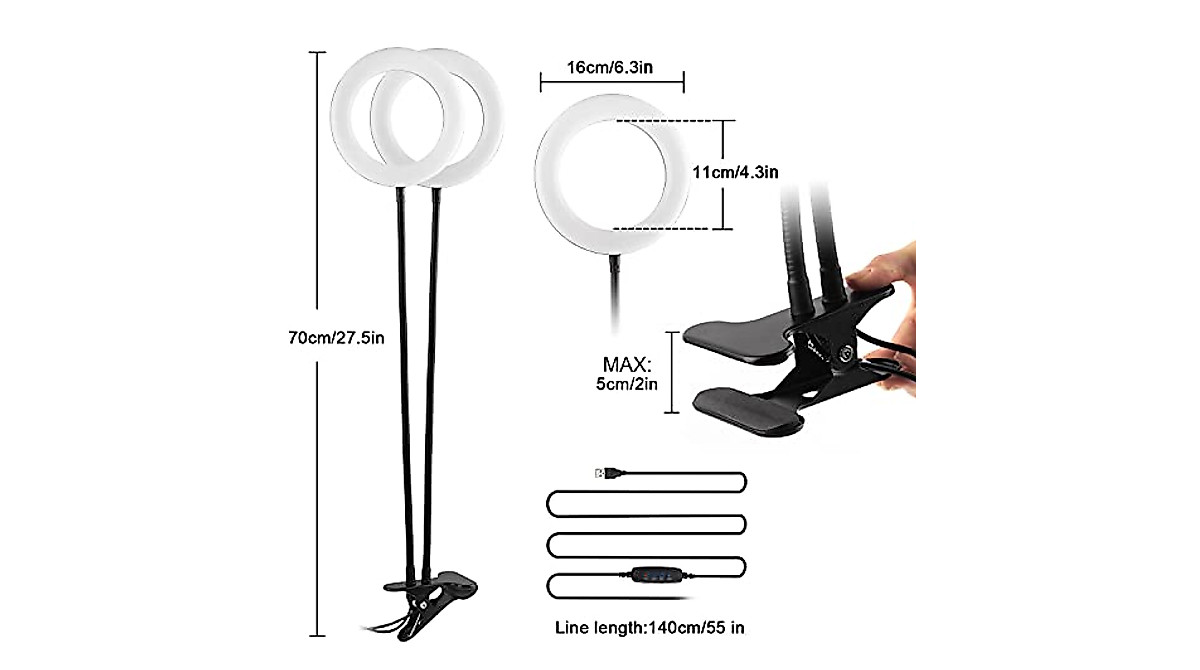 Dual Ring Light for Laptop: Video Call & Streaming Essential