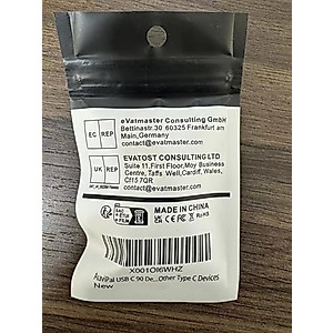 AuviPal 90 Degree USB C Adapter (2 Pack), 40Gbps USB C Male to USB C Female Right Angle Connector Extender for MacBook, iMac, iPad, Meta Quest, Tablet, Phones and More