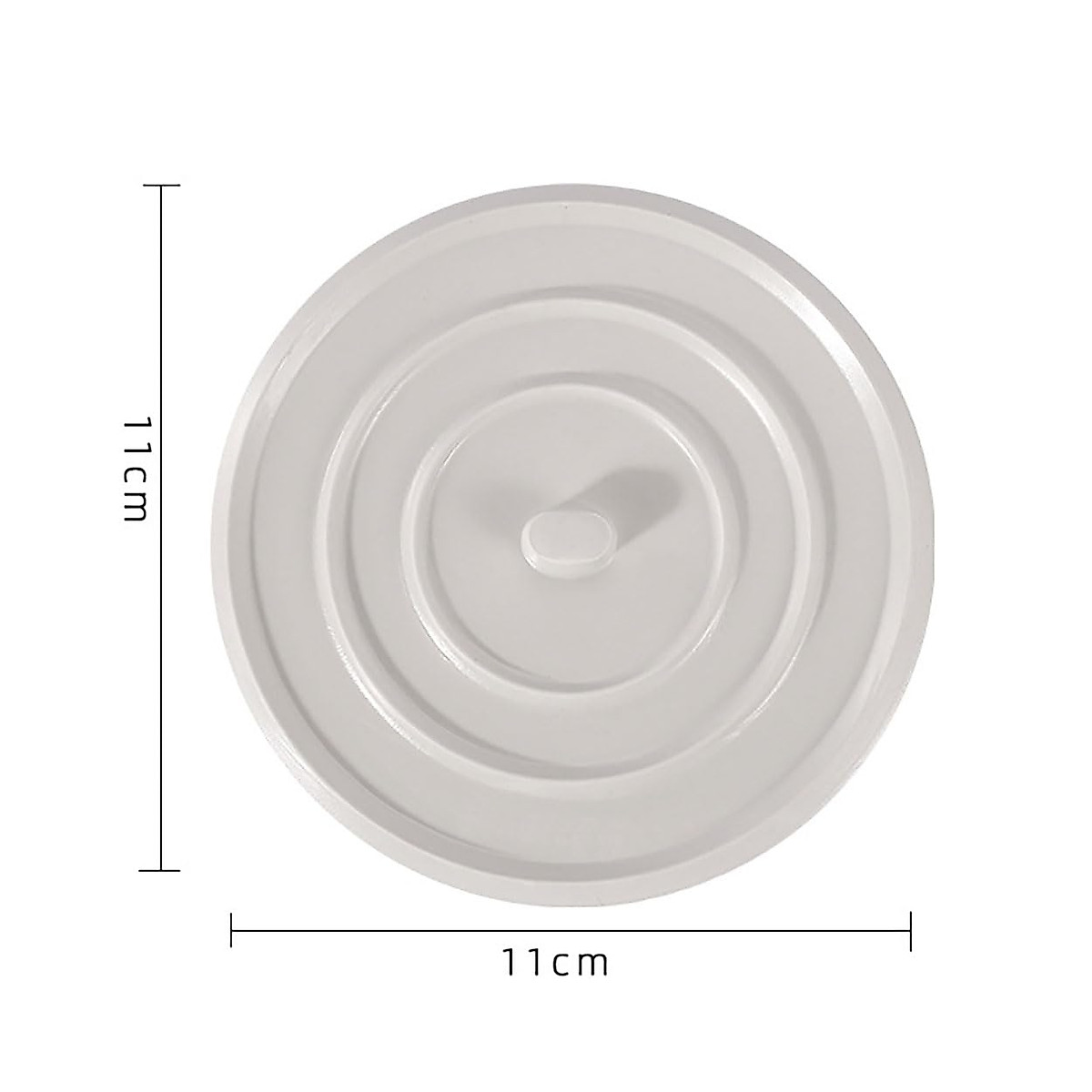 Ruiwaer 4PCS White Flat Suction Sink Stopper Rubber Silicone Shower Drain Bath Plug Stopper Bathtub Drain Stopper Plug Sink Plug Universal Sink Stopper for Kitchens, Bathrooms and Laundries