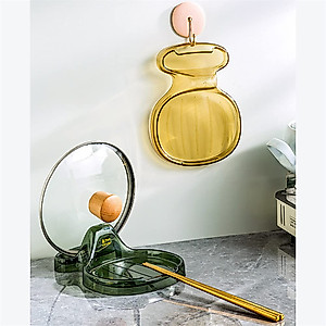 KCRPM Multifunction Kitchen Spatula Rack, Spoon Rest for Kitchen Counter, Cooking Ladle/Spatula/Spoon Holder for Stove Top, Utensil Rest for Countertop (2pcs A)