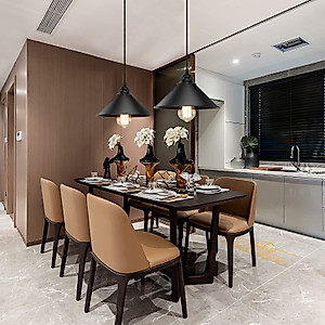 LYOOWNG Plug in Pendant Light, Industrial Hanging Light with Plug in Cord On/Off Switch, Farmhouse Pendant Light with Plug in Cord, Vintage Pendant Light Fixture, Hanging Lamps