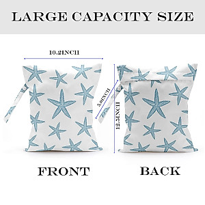 zcyxuuw 2 pieces Wet bag, wet dry bag, swimsuit, travel, beach, pool, diapers, Dirty Yoga gym clothes, Beach bag Bee flower Sunflower Decor Sunflower gifts for women.