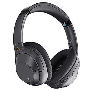 Lavales Bluetooth Headphones Over Ear, 60H Playtime Active Noise Canceling Wireless Headphones with Microphone for TV, Low Latency Headset for Home HiFi Stereo Office Cellphone PC