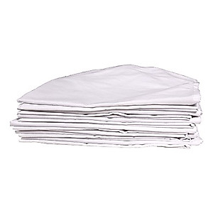 Sprogs Standard Kids Cot Sheet for Stackable Cots for Preschool Daycare and Child Care SPG-AUH1040-SO (Pack of 12) , White