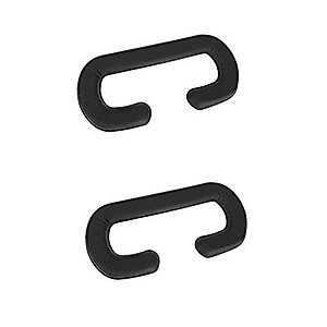 Hemobllo VR Face Cushion- 2 Pcs VR Cover Foam Replacement Eye Mask VR Face Cushion PU Leather Soft Memory Foam Pad Compatible with HTC Vive VR (Random Thickness: 6mm/ 11mm)