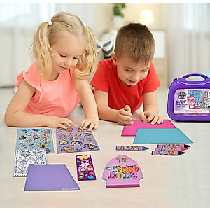 Gift Boutique Paw Patrol Coloring and Activity Carry Case, includes Jumbo Crayons, Stickers, Mess Free Crafts, Doodle Pad, Gift Boutique Bookmark, Reuse Me Stickers, for Girls, Toddlers and Kids
