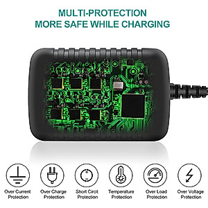 J-ZMQER AC Adapter Replacement Compatible with Generac GP6500E GP7500E GP8000E Power Supply Cord Battery Charger