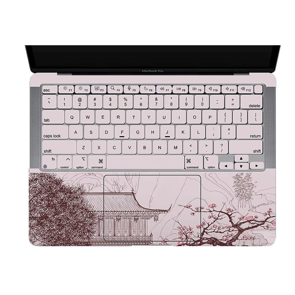 Nekoty Textured Laptop Skins compatible with MacBooks Pro 16" 14" 13" Air 13" 2019-2022 - Japanese Temple