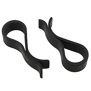 ZZLZX 24PCS Plastic Fixing Clamp, Support Clamp, Pen Cap Cover Clothing Accessory Hanging Buckle, Grid Towel Scarf Fixing Clip, Preventing Clothes from Slipping Off Hangers, Black