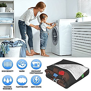 Poop Throw Blanket Warm Ultra-Soft Micro Fleece Blanket for Bed Couch Living Room