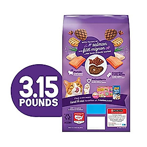 Purina Friskies Dry Cat Food, Surfin' & Turfin' Favorites - (4) 3.15 lb. Bags