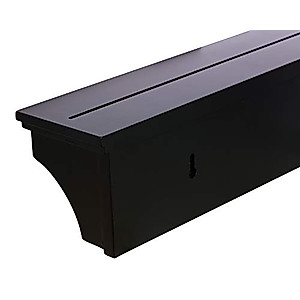 Kiera Grace Contemporary Floating-Shelves, Black