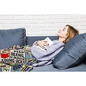 POQUSH Book Lovers Gifts,Gifts for Book Lovers Women, Women Reading Gifts for Book Lovers,Book Reader Gifts,Book Club/Bookworm Gifts for Reading Lover Bookish,Literary Gifts Ideas Blanket 60"x50"