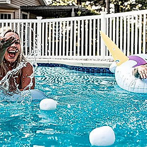 ScumSponge for Hot Tub to Soak Up Oils, Original Oil-Absorbing SpongeBall, Alternative for Scumbug, Ball and Scum Star, Spa Cleaner Sponge for Swimming Pool, Jacuzzi and Hot Tubs, 8 Balls