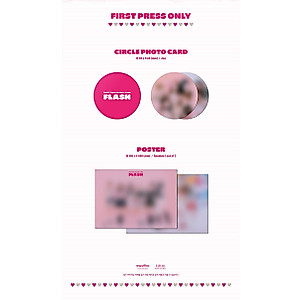 DREAMUS ROCKET PUNCH FLASH 2nd Single Album CD+Poster+Photobook+Photocard+Sticker+Message card+Tracking, Pink
