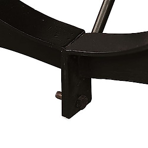 GOLINPEILO Wooden Dining Table with Steel Legs, Industrial-Style Kitchen Table Solid Reclaimed Wood 70.9" x 35.4" x 30.3" -AA