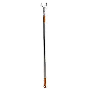 Seasonfall 63 Inch Long Reach Stick for Hanging Clothes Closet Poles for Reaching Clothes Extendable Reach Pole with Hook Retractable Adjustable Rod for Ceiling and Shelf